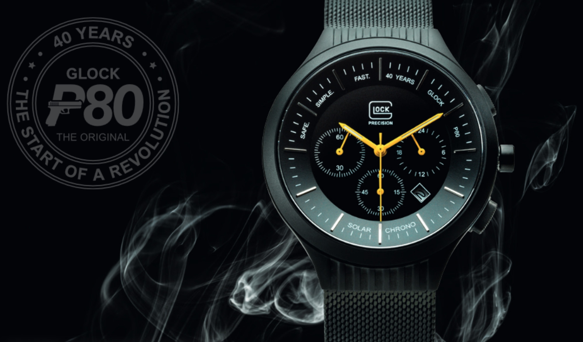 Часовник GLOCK Watch Chrono P80 Юбилеен 40 години пистолет GLOCK » Arms ...
