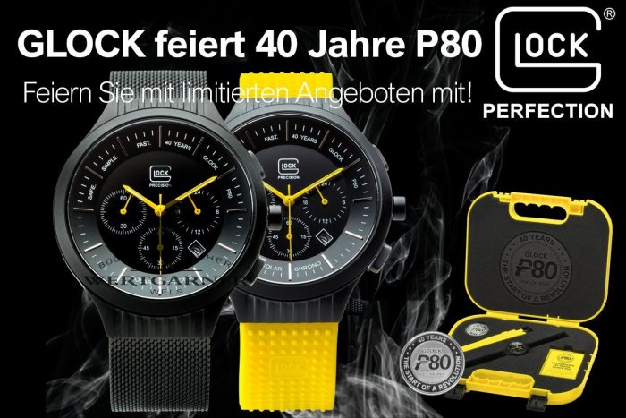 Часовник GLOCK Watch Chrono P80 Юбилеен 40 години пистолет GLOCK » Arms ...