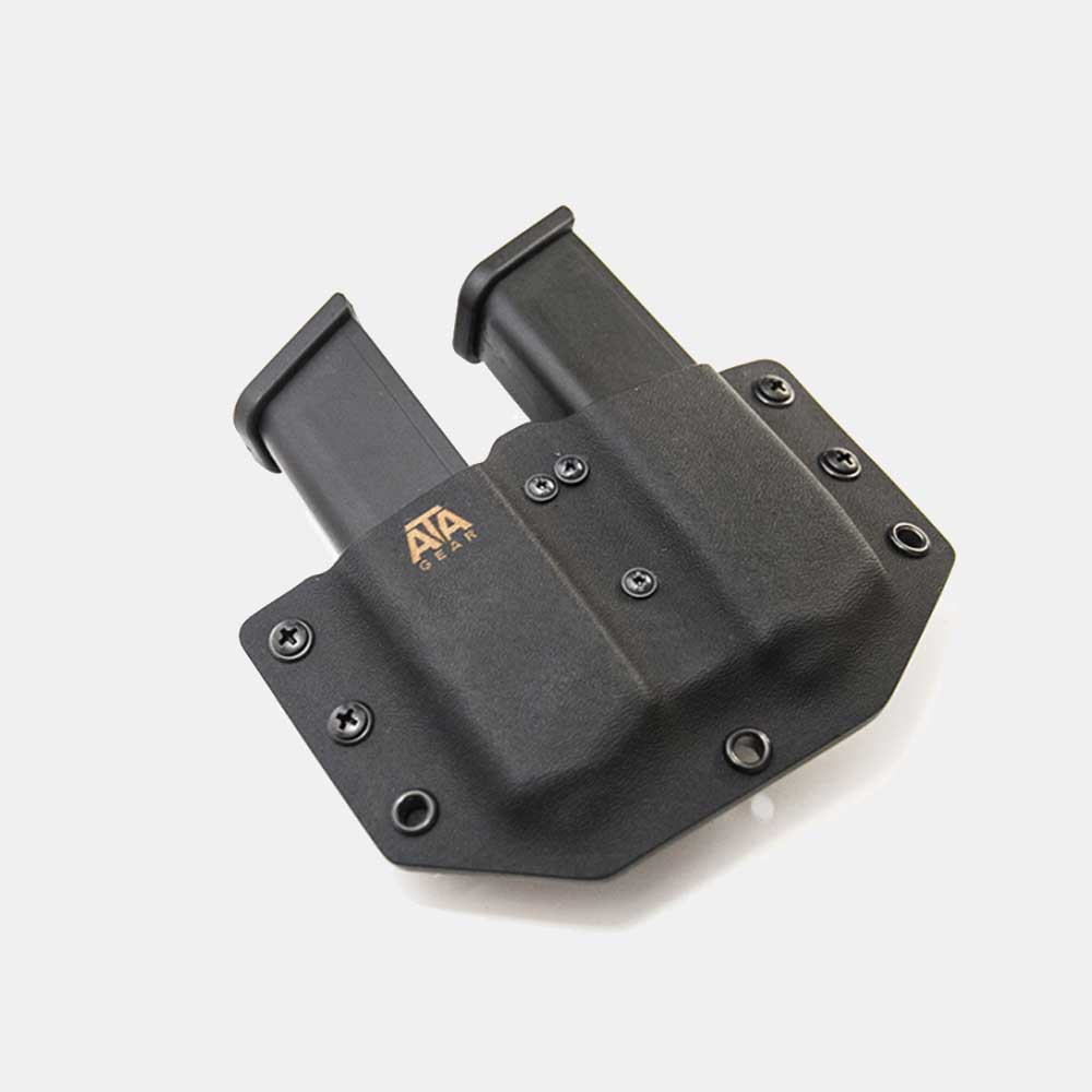Двоен холдър от кайдекс ATA GEAR Double Pouch ver.1 за GLOCK 43X Black ...
